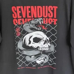Sevendust | Shirts | Sevendust Skull Snake Graphic Black Band Tour T ...